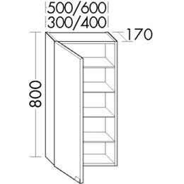 Burgbad Hängeschrank rc40 System PG1 800x600x170 Dunkelgrau Matt, OSCF060LF4025 OSCF060LF4025