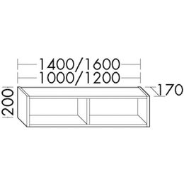 Burgbad Regal rc40 System PG2 200x1000x170 Schilf Hochglanz, OSCK100F4002 OSCK100F4002