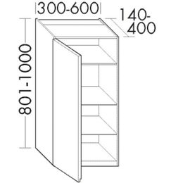 Burgbad H&auml;ngeschrank rc40 Solitaire Matt 1000x500x200 Anthrazit Matt, OSKB050RF4513 OSKB050RF4513