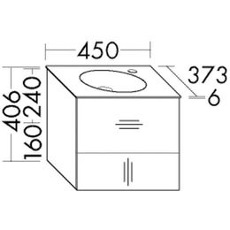 Burgbad Mineralguss Waschtisch-Set Coco HGL Dunkelgrau Ultramatt/Wei&szlig; Velvet, SFHR045LF5690C0037 SFHR045LF5690C0037