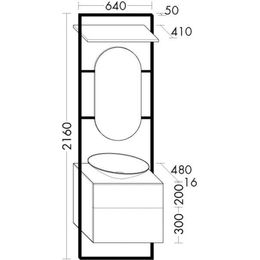 Burgbad Paneelsystem rc40 System PG2 Grau Ultramatt/Weiß Velvet, SFYQ059LF5779C0037 SFYQ059LF5779C0037