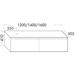 Burgbad Waschtischunterschrank rc40 Sand Hochglanz/Wei&szlig; Matt, SGKN140LF4516A0066 SGKN140LF4516A0066