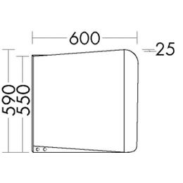 Burgbad Leuchtspiegel Badu 590x600x25 Weiß Hochglanz, SIIT060LF3691 SIIT060LF3691