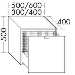 Burgbad Unterschrank rc40 System PG2 500x500x400 Weiß Hochglanz, USII050F4000 USII050F4000