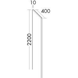 Burgbad Seitenwange rc40 System PG2 2200x10x400 Bambus Natur, WAAW001LF4109 WAAW001LF4109