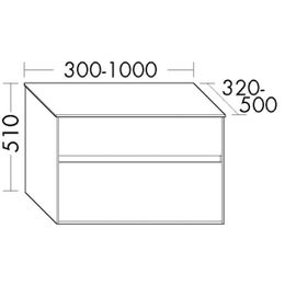 Burgbad Unterschrank rc40 Solitaire Matt Dunkelgrau Matt/Eiche Authentic, USHP040F4511A0275 USHP040F4511A0275