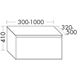 Burgbad Unterschrank rc40 Maple Natural/Lichtgrau Matt, USHQ080F4614A0126 USHQ080F4614A0126