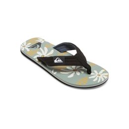 Quiksilver Sandale &raquo;Molokai Layback&laquo; Black/Grey/Green 14(47) 14(47) Material: Canvasobermaterial aus Baumwolle