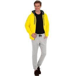 TRIGEMA Sweater »Gemütlicher Freizeitanzug mit Kapuze« citron XL XL Sweat-Qualität, innen angeraut