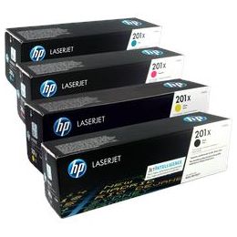 4 HP Toner CF400X-CF403X 201X Multipack BK C M Y 4-farbig