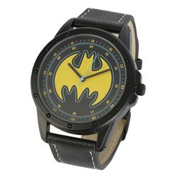 Batman Logo Armbanduhren schwarz gelb