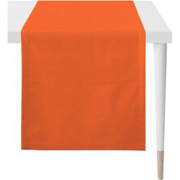 Apelt Tischläufer 3900 Uni / OUTDOOR, Sommerdeko, Sommer (1-tlg), mit Fleckschutz, orange