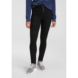 Arizona Skinny-fit-Jeans Ultra Stretch High Waist, schwarz