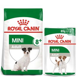 Royal Canin MINI Adult 8+ 2kg + Mini Adult in Soße 12x85g