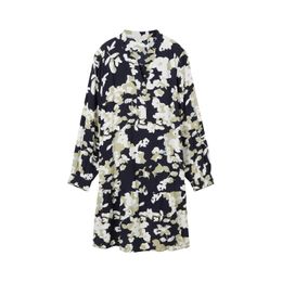 Tom Tailor Damen Kleid mit Livaeco by Birla Cellulose™, grün, Blumenmuster, Gr. 36