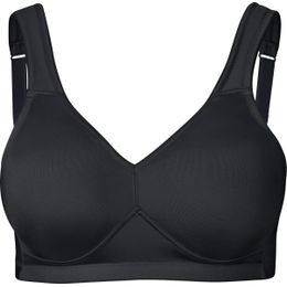Speidel Damen Komfort-BH ohne Bügel 2-lagigen Cups schwarz, Größe 95D