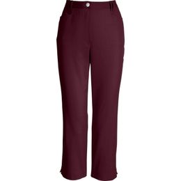 COSMA Damen 7/8-Hose schmutzabweisend und knitterarm bordeaux, Gr&ouml;&szlig;e 40