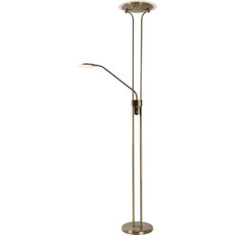 Stehlampe Mit Leselampe - 1xIntegrierter LED - Bronzefarbe - Lucide CHAMPION-LED