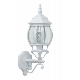 Brilliant - Lampe Istria Außenwandleuchte stehend weiß 1x A60, E27, 60W, geeignet für Normallampen (nicht enthalten) IP-Schutzart: 23