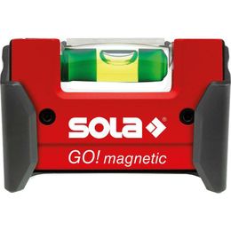 Magnet-Mini-Wasserwaage Go Magnet Clip 7,5cm SOLA