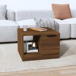 Vidaxl - Couchtisch Braun Eichen-Optik 50x50x36 cm Holzwerkstoff Braun