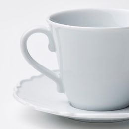 IKEA UPPLAGA Tasse mit Untertasse