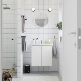 IKEA ENHET / TVÄLLEN Waschbschr+Türen/Waschb/Mischbat