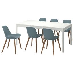 IKEA EKEDALEN / GRÖNSTA Tisch und 6 Stühle