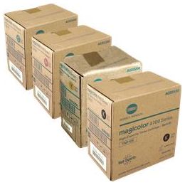 4 Konica Minolta Toner 4750 Serie Multipack BK C M Y 4-farbig