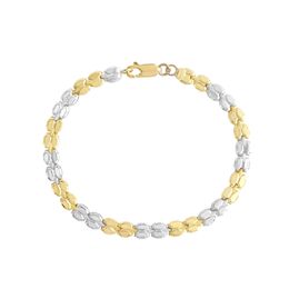 Diamonds by Ellen K. Armband FASCINATION BY ELLEN K. "375 Gold gelb und weiß" Armbänder Gr. 19cm, Gold, bunt (mehrfarbig) Damen Armbänder Silber