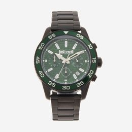 TK Maxx Schwarz und grüne Chronograph Armbanduhr