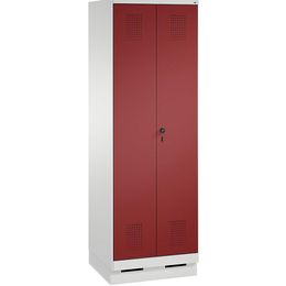 C+P Garderobenschrank, rot