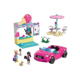 Mattel® Konstruktionsspielsteine MEGA Barbie Cabrio & Eisstand