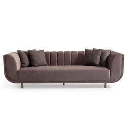 JVmoebel 3-Sitzer Moderne Couch Dreisitzer Sofa Polstersofa Lila 3 Sitzer Neu