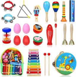LENBEST Spielzeug-Musikinstrument 25 Stück musikinstrumente Kinder