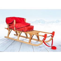 Rodelberg Davoser Schlitten Rodelberg® Davos-Schlitten Holz 115 cm