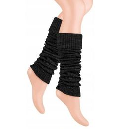 Lycille Beinstulpen 1 Paar Beinstulpen für Frauen aus Wolle mit Zopfmuster Overknees (1 Paar) Universalgröße