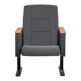 JVmoebel Stuhl Grauer Art Deco Sessel Luxus1-Sitzer Theater Sessel Einsitzer Textil (1 St)