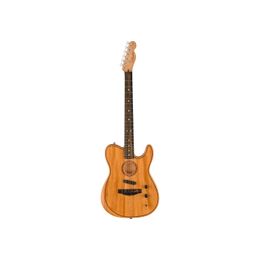 Fender Westerngitarre, American Acoustasonic Telecaster All-Mahogany EB Natural