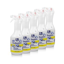 Dr. Becher 5x Dr. Becher Schnelldesinfektion 1 Liter Spezialwaschmittel