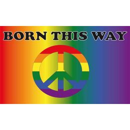 flaggenmeer Flagge Regenbogen Born this Way 80 g/m²