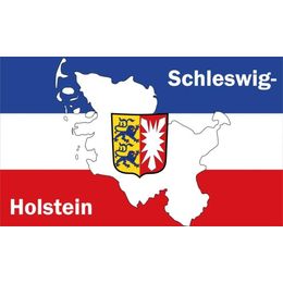 flaggenmeer Flagge Schleswig-Holstein Landkarte 80 g/m²