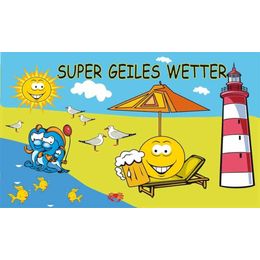 flaggenmeer Flagge Super geiles Wetter 2 80 g/m²