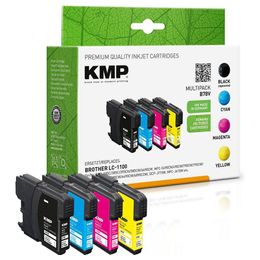 KMP 1 Tinten-Multipack B78V ERSETZT Brother LC-1100 BK/C/M/Y Tintenpatrone (4 Farben)