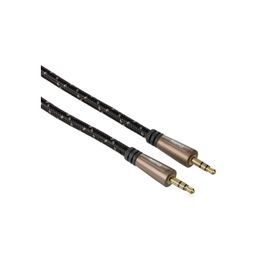 Hama HQ 5* AUX Kabel 3,5mm Klinke-Kabel 3m Braun Audio-Kabel