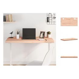vidaXL Schreibtisch Schreibtischplatte 100x50x4 cm Massivholz Buche Arbeitsplatte Bürotisc