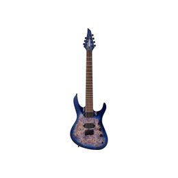 JACKSON E-Gitarre, Pro Series Signature Chris Broderick Soloist HT7P Transparent Blue -
