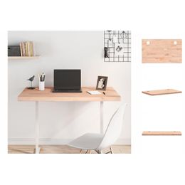 vidaXL Schreibtisch Schreibtischplatte 100x60x4 cm Massivholz Buche Arbeitsplatte Bürotisc
