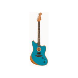 Fender Westerngitarre, American Acoustasonic Jazzmaster Ocean Turquoise