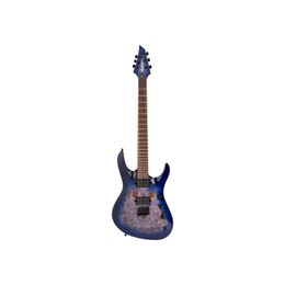 JACKSON E-Gitarre, Pro Series Signature Chris Broderick Soloist HT6P Transparent Blue -